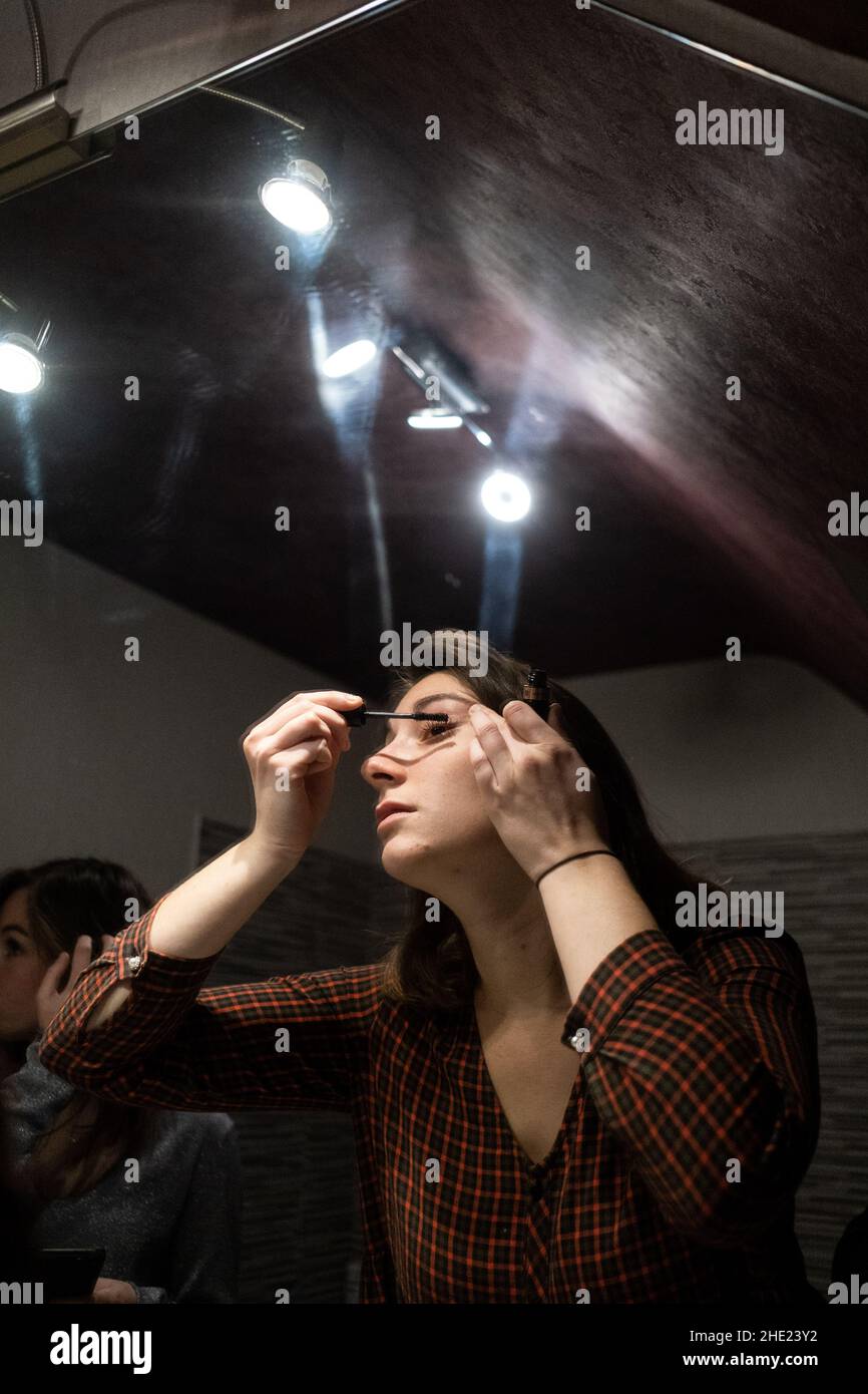 France, Brittany, Quevert, 2020-12-31. New Year's Eve party, or Saint ...