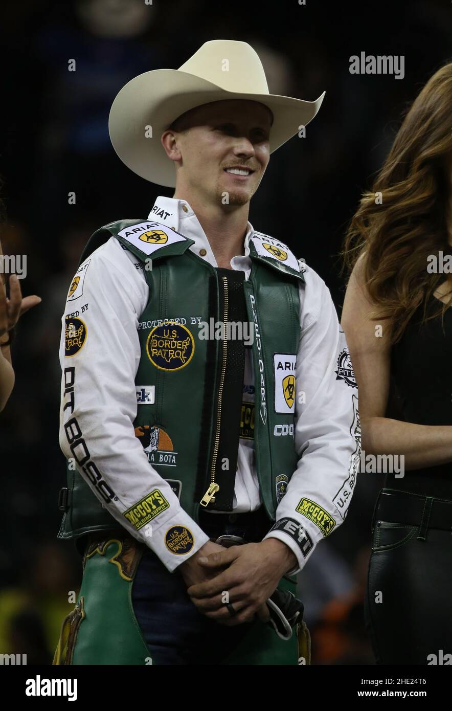 Bull Rider Cooper Davis at 2022 PBR Unleash The Beast Event Held at ...