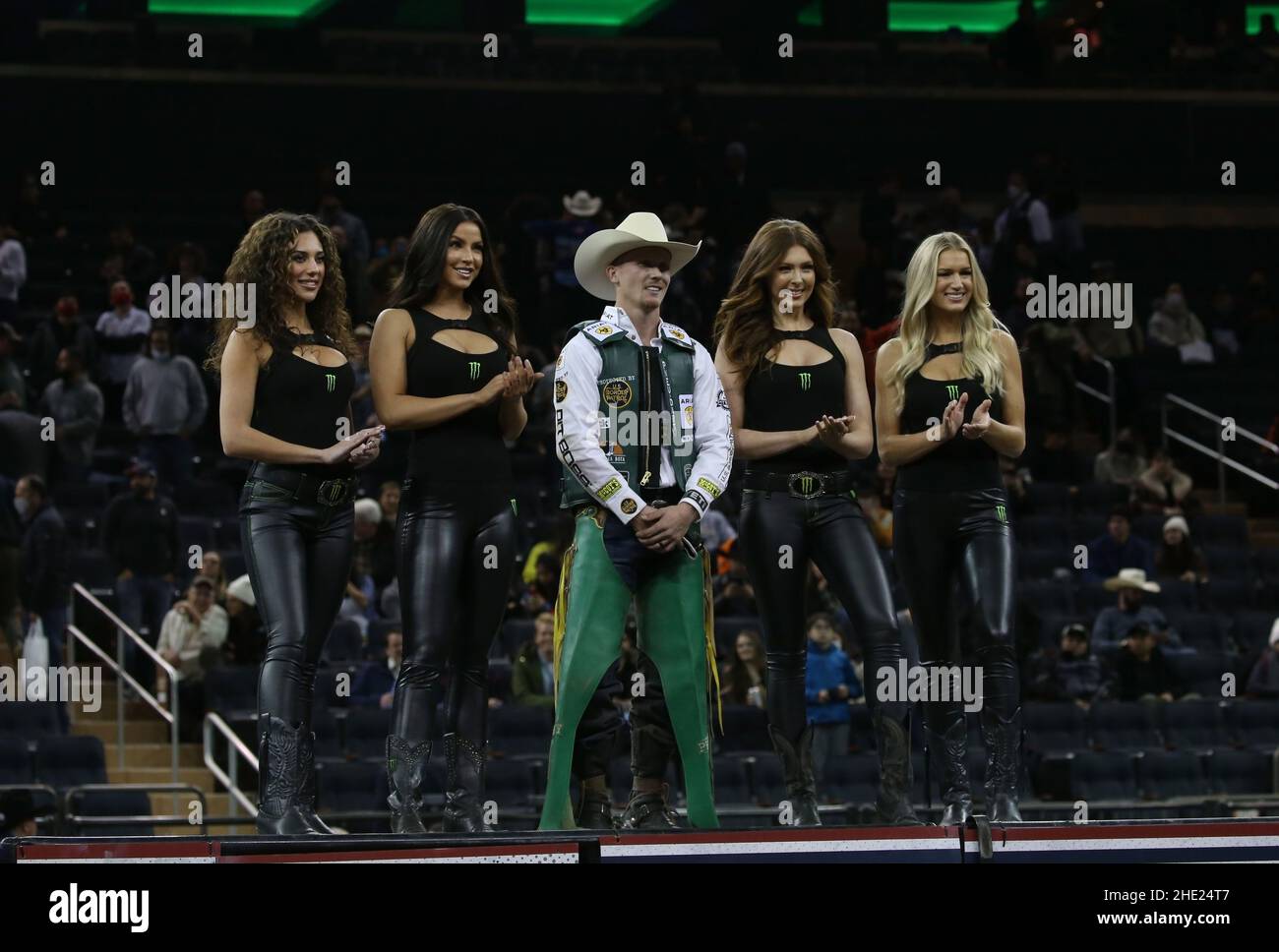 Bull Rider Cooper Davis at 2022 PBR Unleash The Beast Event Held at ...