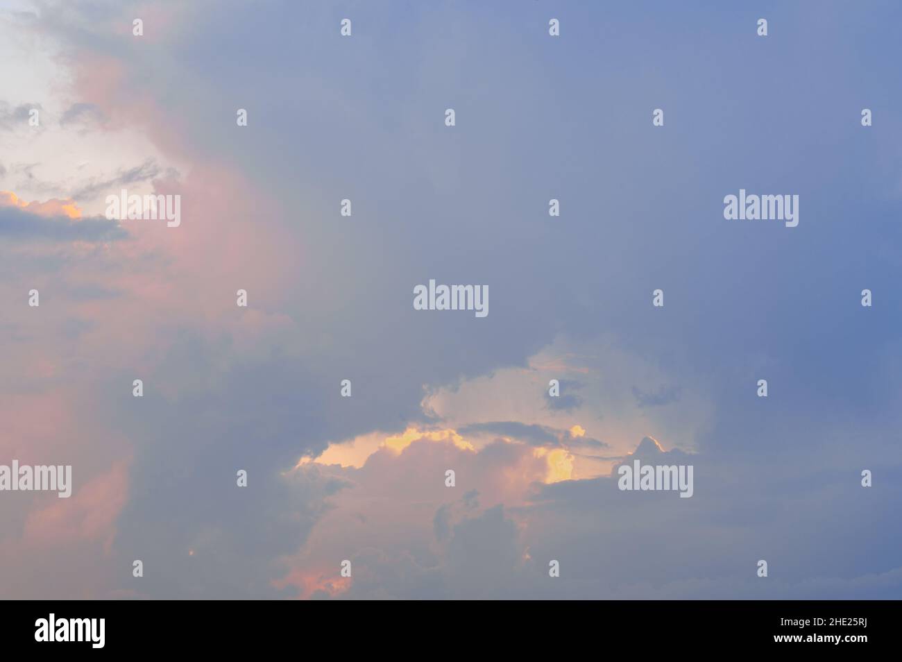 Cloudy sky before the rain on a summer day, evening rain Stock Photo ...