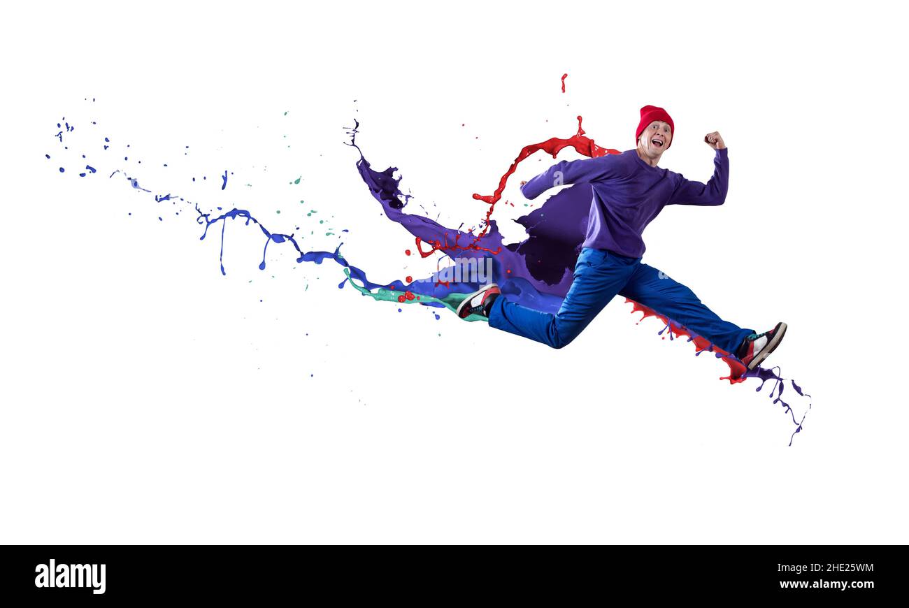 Dancer in jump Stock Photo - Alamy