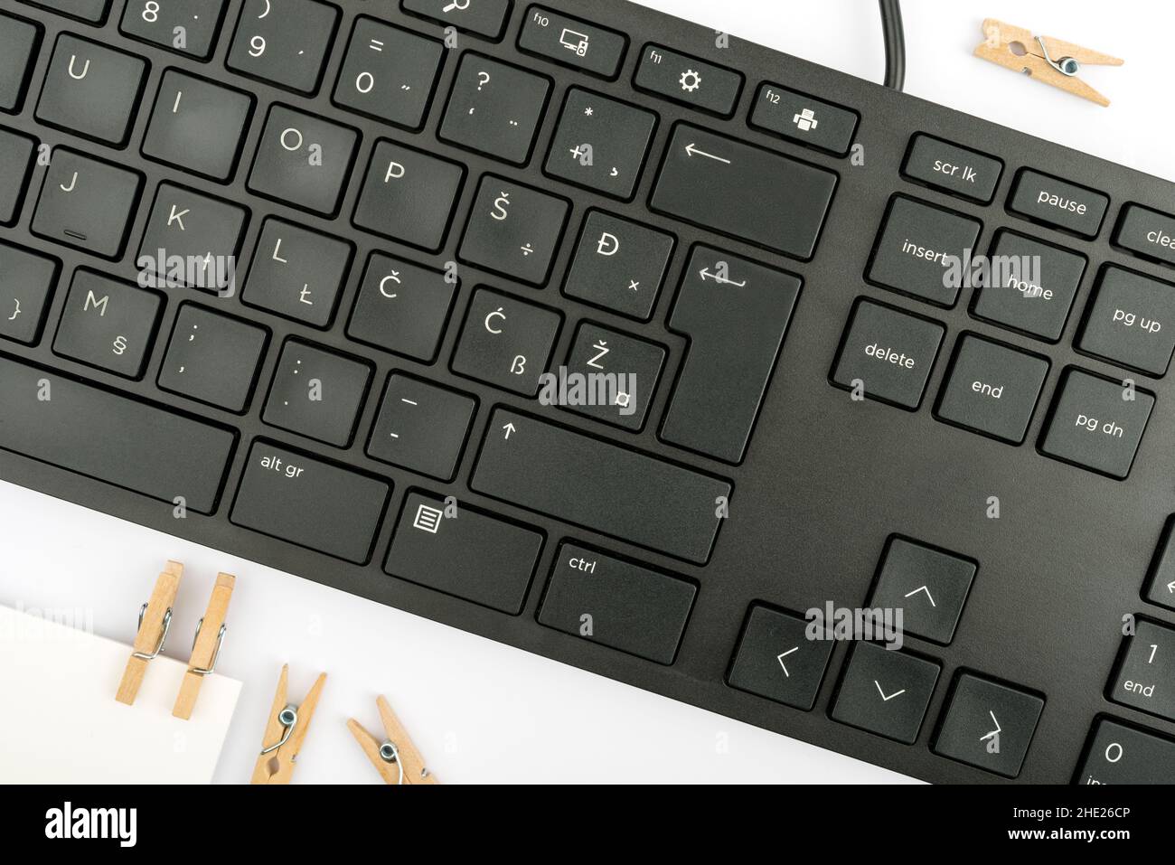 Computer Keyboard And Symbol.Information Medium For Communication ...