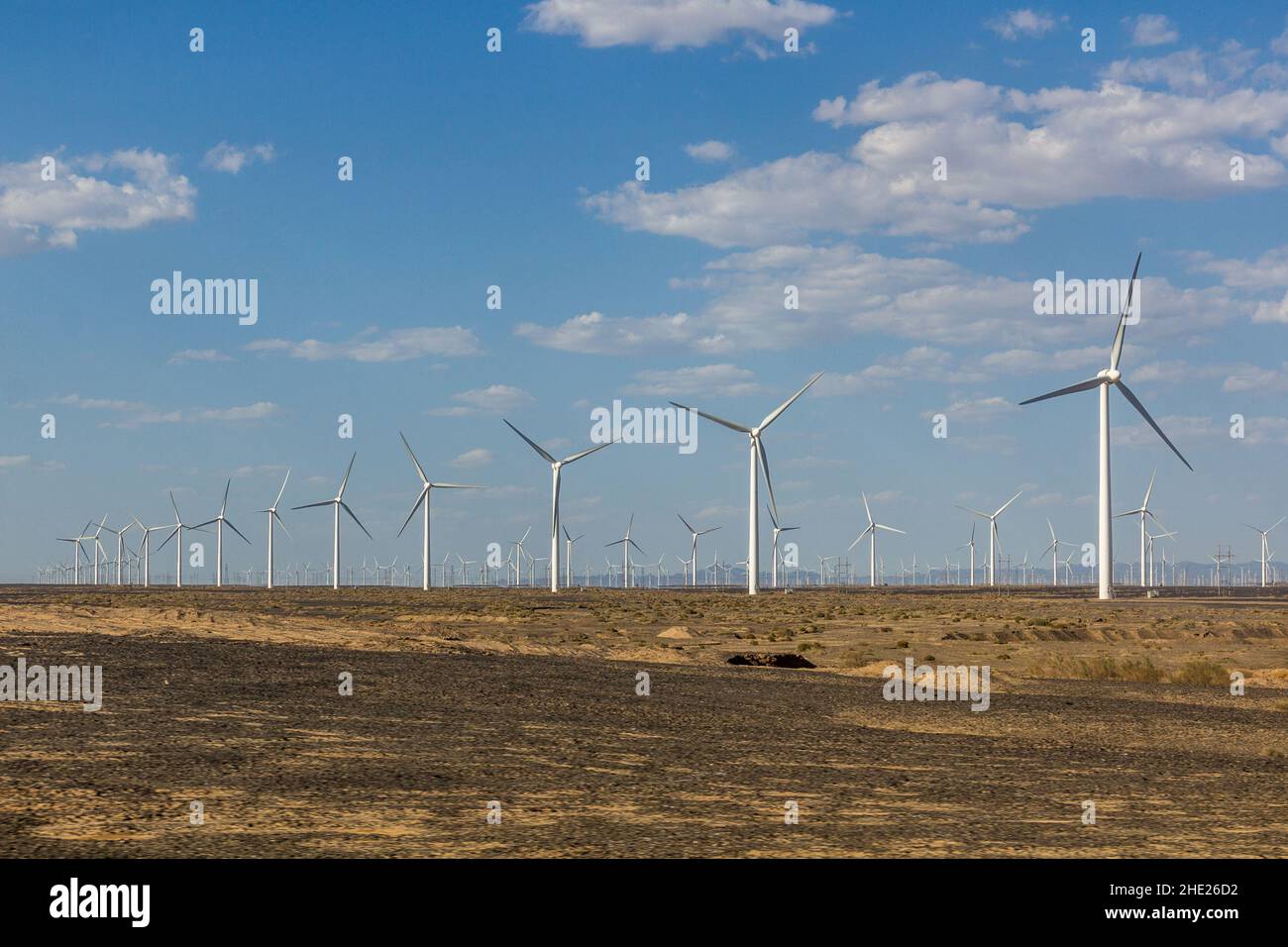 Gansu wind farm, china hi-res stock photography and images - Alamy