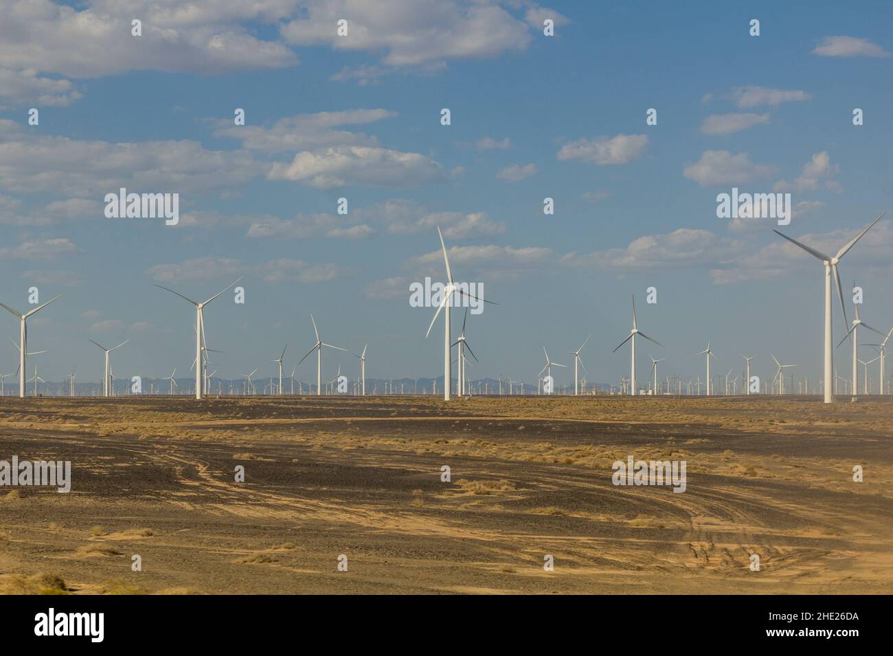 Gansu wind farm, china hi-res stock photography and images - Alamy
