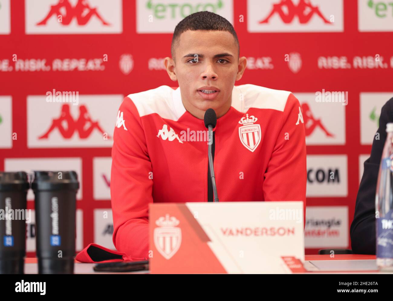 La Turbie, France - January 7, 2022:: AS Monaco Press Conference before ...