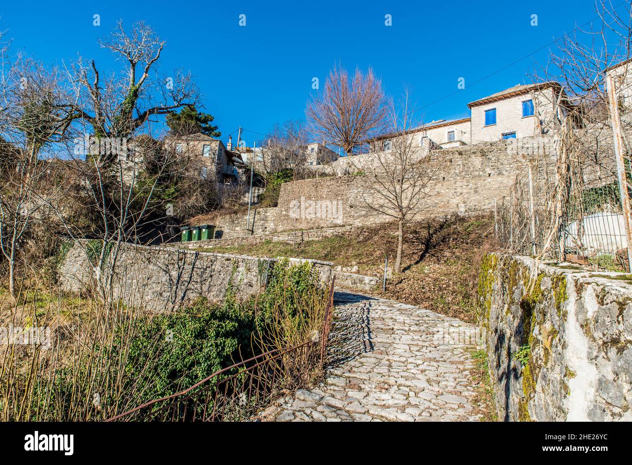 Traditional village of Kallarites at Tzoumerka Mountain, Ioannina ...