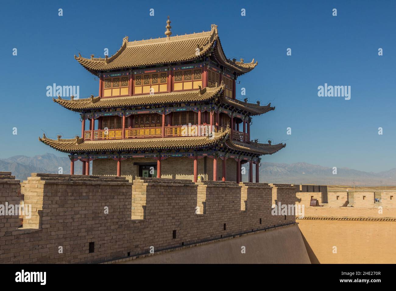 Ancient jiayuguan fort hi-res stock photography and images - Alamy