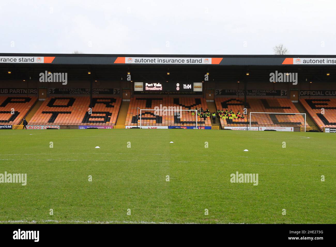 General view of Vale Park grandstand Stock Photo - Alamy