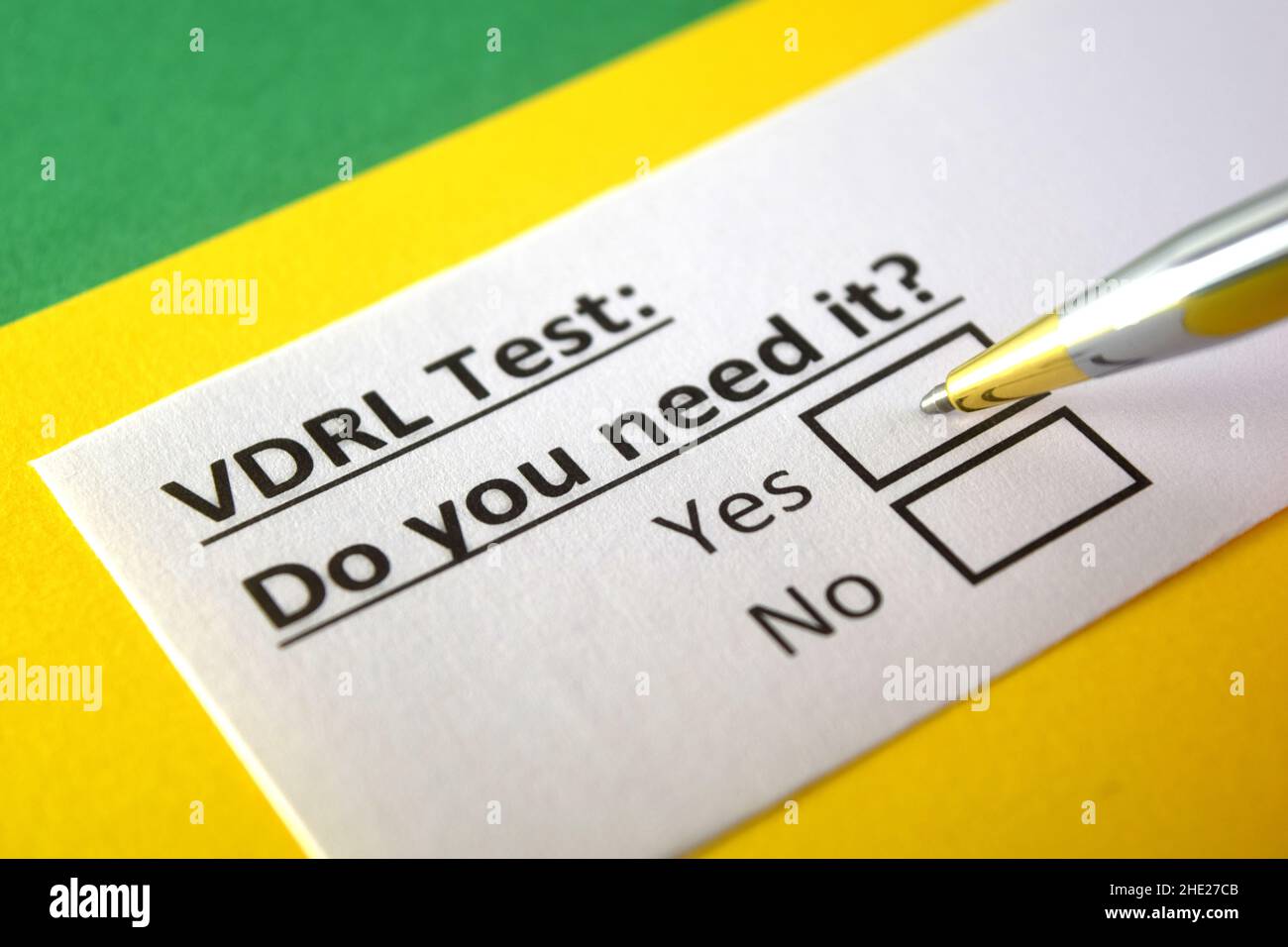 Vdrl test hi-res stock photography and images - Alamy