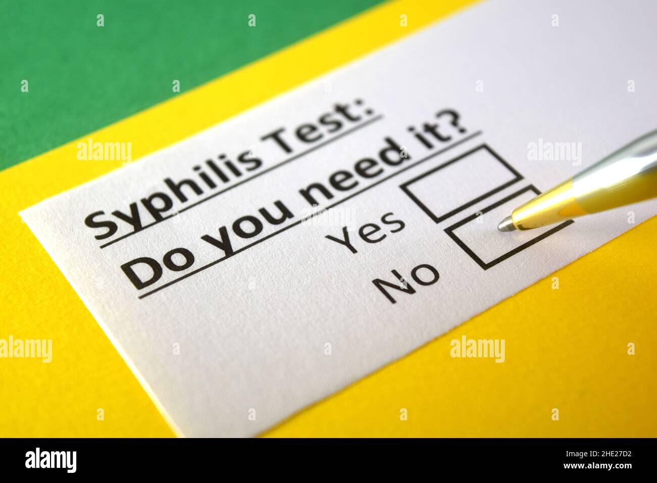 Syphilis test hi-res stock photography and images - Alamy