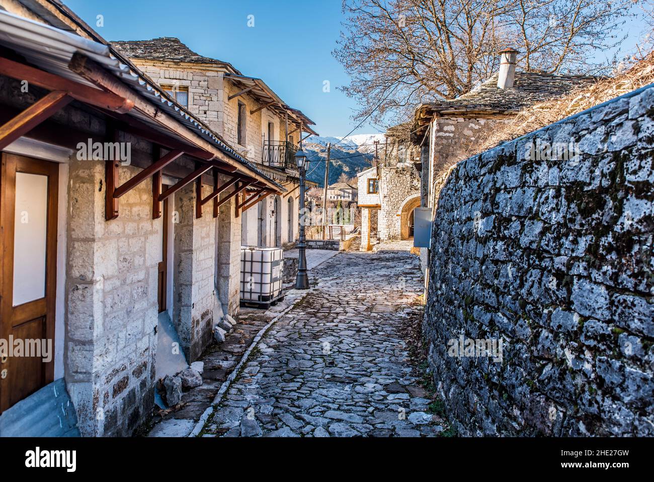 Traditional village of Kallarites at Tzoumerka Mountain, Ioannina ...