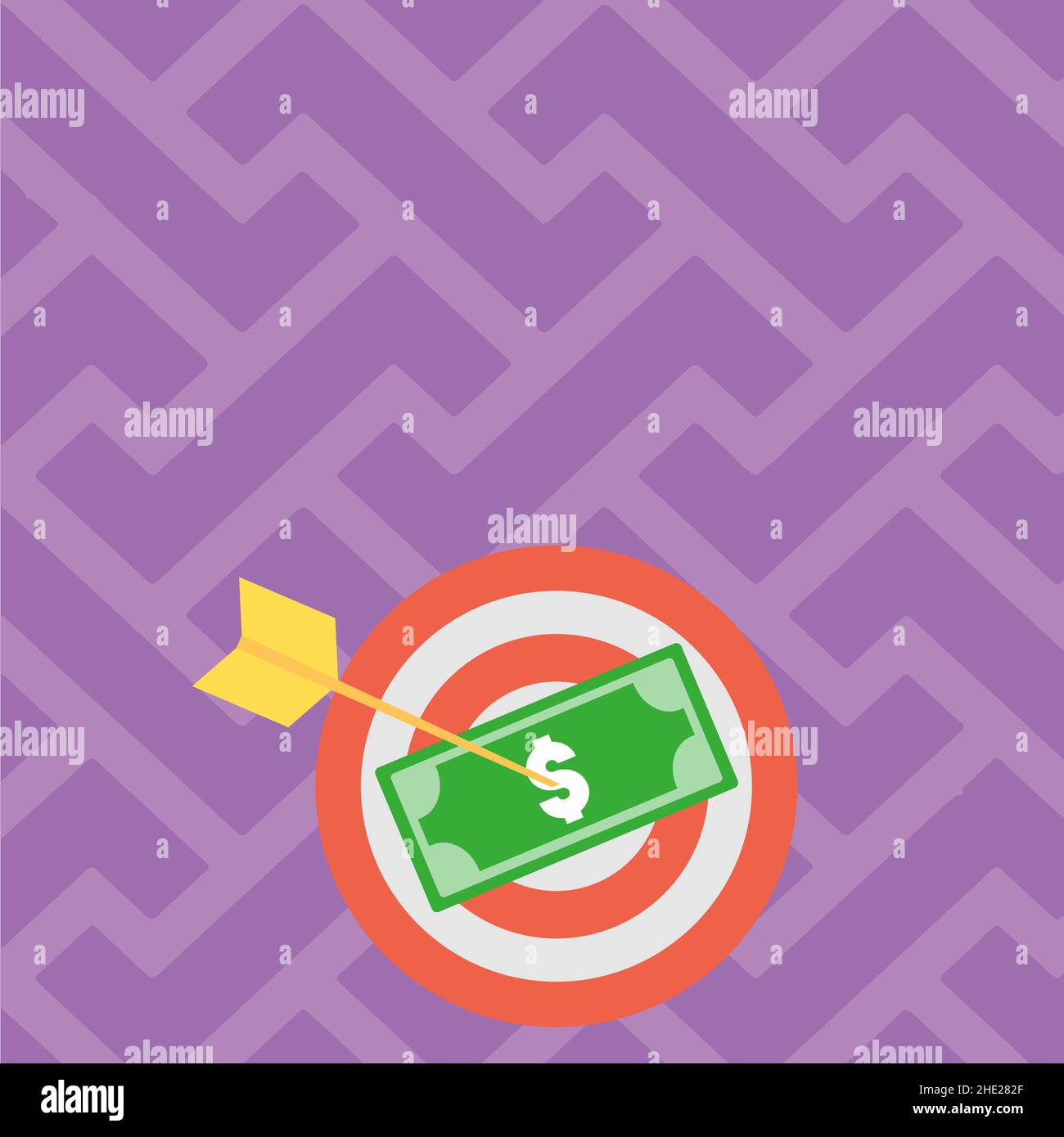 Currency Pinned Through Target By Arrow Describing Financial Planning ...