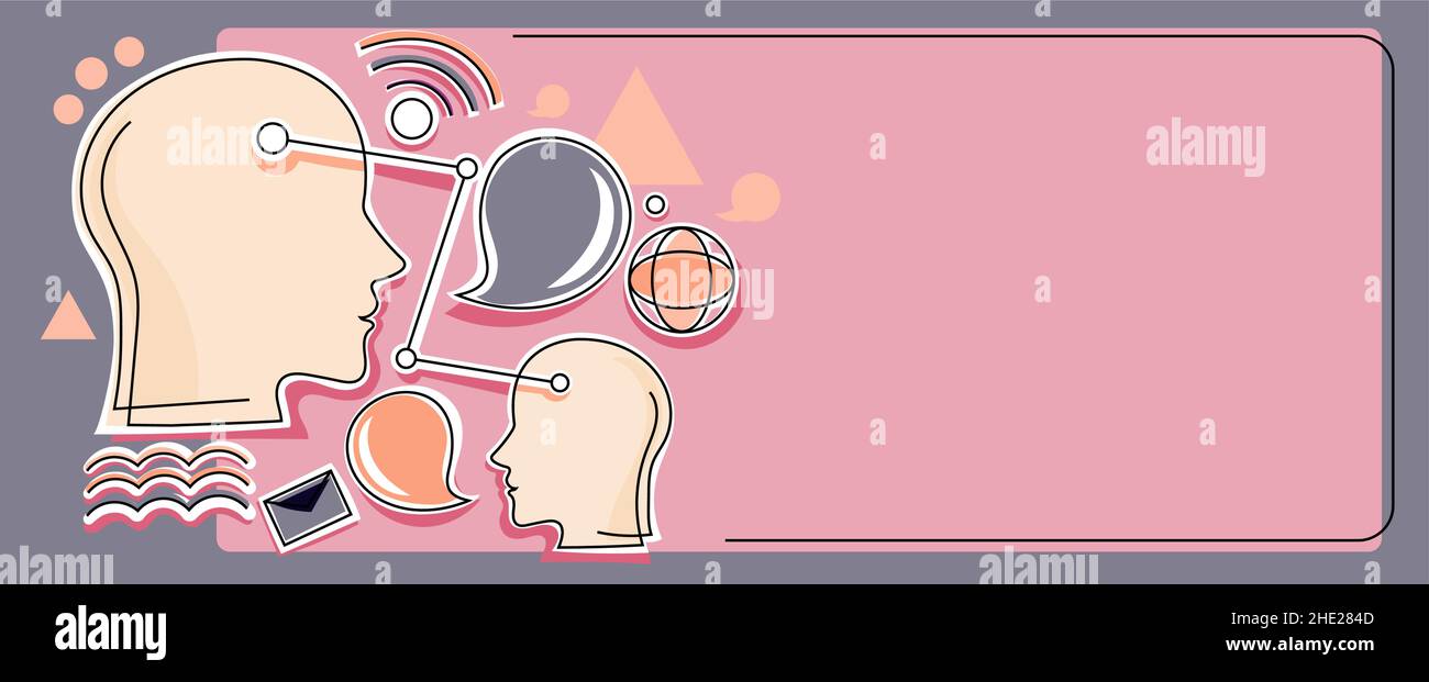 Multiple Heads Connected Showing New Technology Ideas. Gears In Brain ...