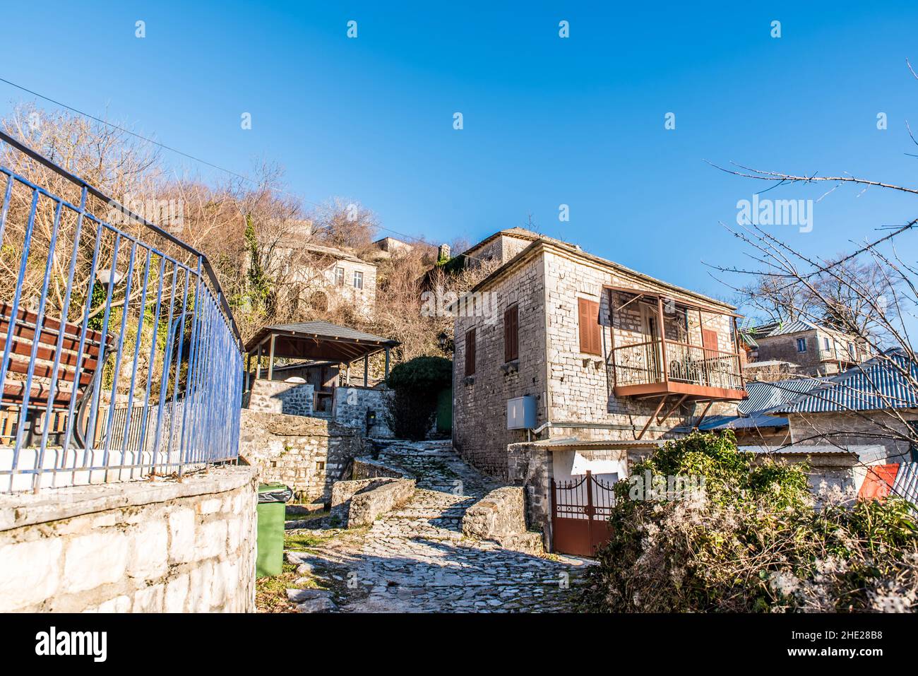 Traditional village of Kallarites at Tzoumerka Mountain, Ioannina ...