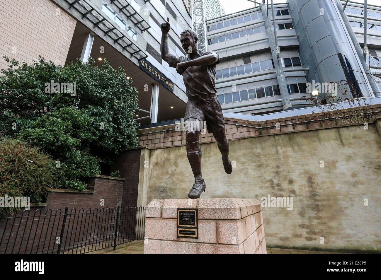 The Alan Shearer statue outside St James' Park Stadium ahead of the ...