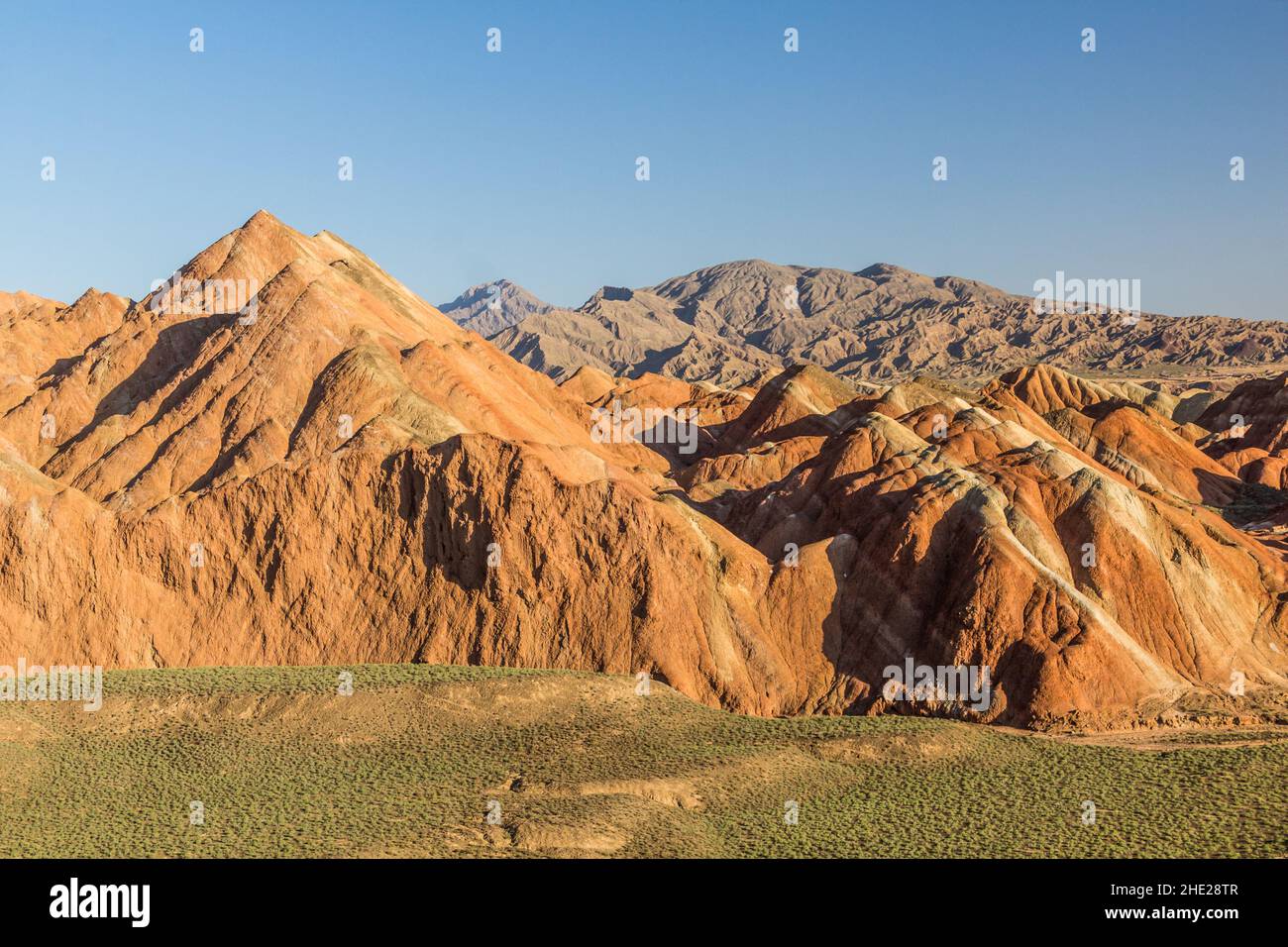 Colorful mountains of Zhangye Danxia National Geopark, Gansu Province ...