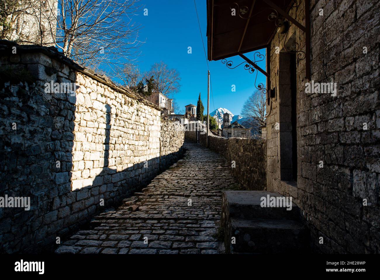 Traditional village of Kallarites at Tzoumerka Mountain, Ioannina ...