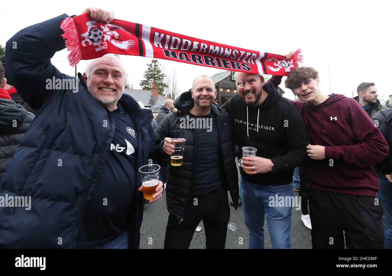 Kidderminster harriers fans ahead fa cup hi-res stock photography and ...