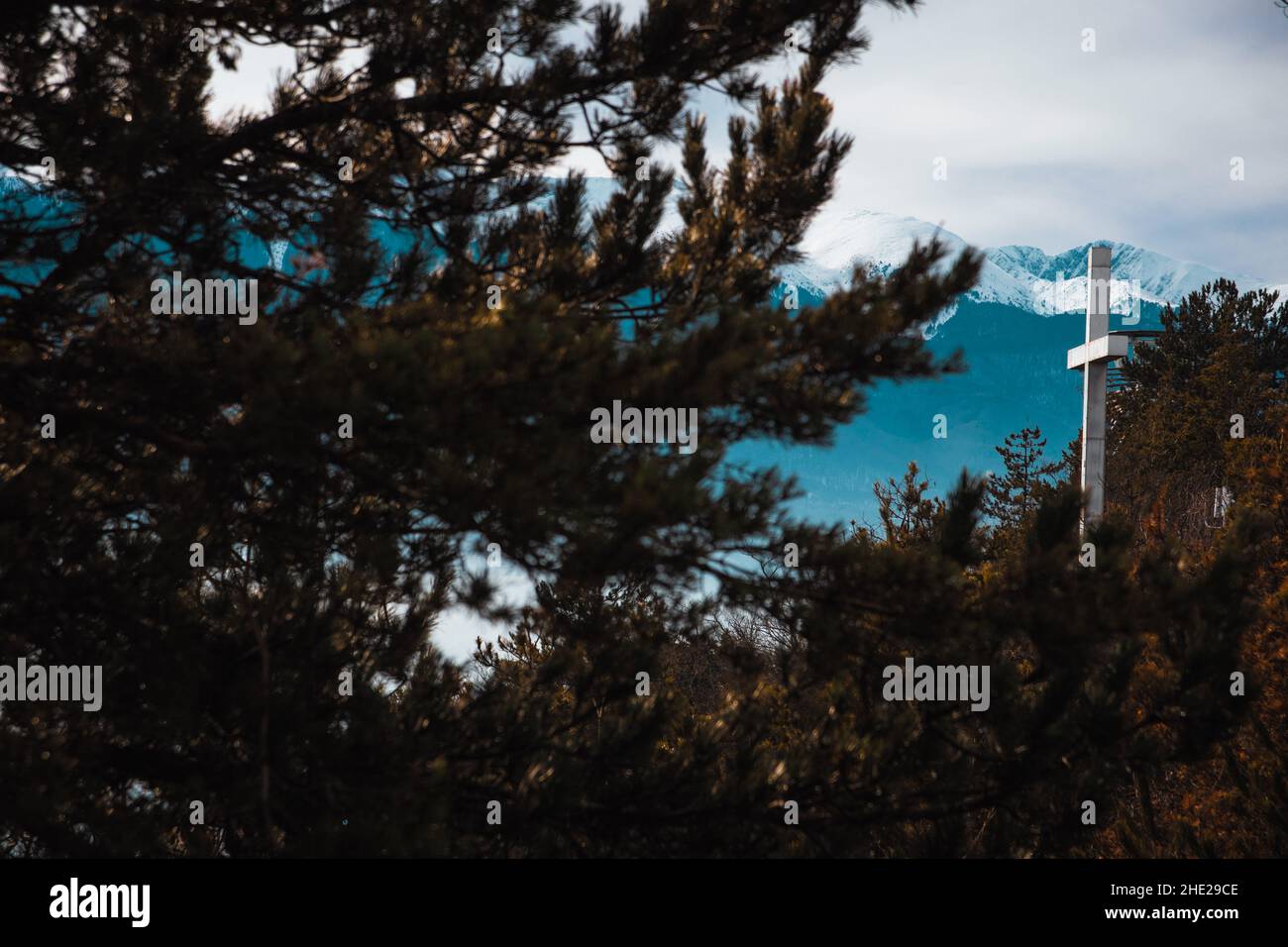 Architecture observation lookout point structure in Razlog, Bulgaria ...