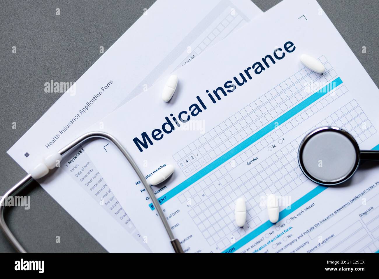 medical insurance background Stock Photo - Alamy