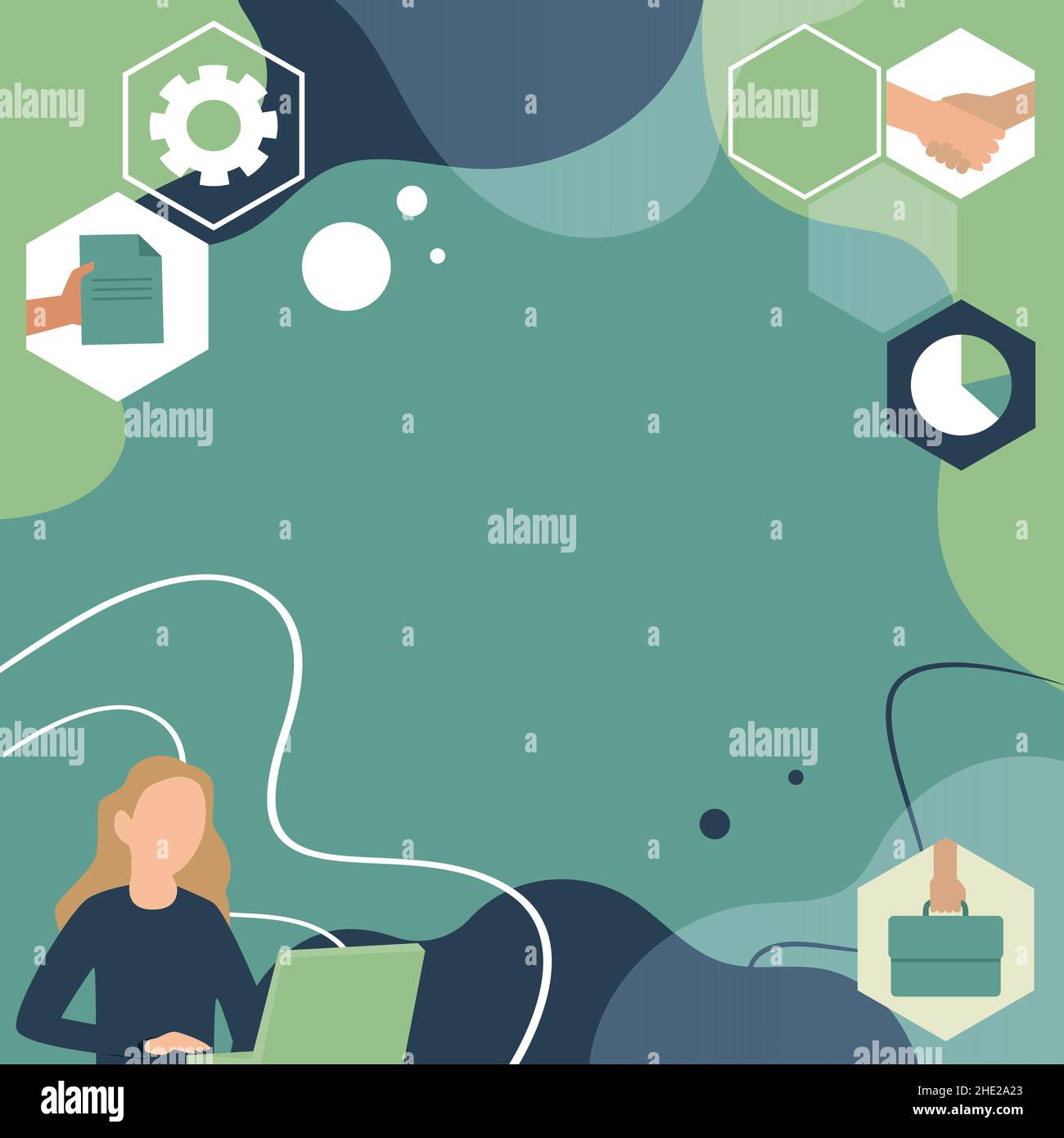 Cartoon future space woman thought Stock Vector Images - Alamy