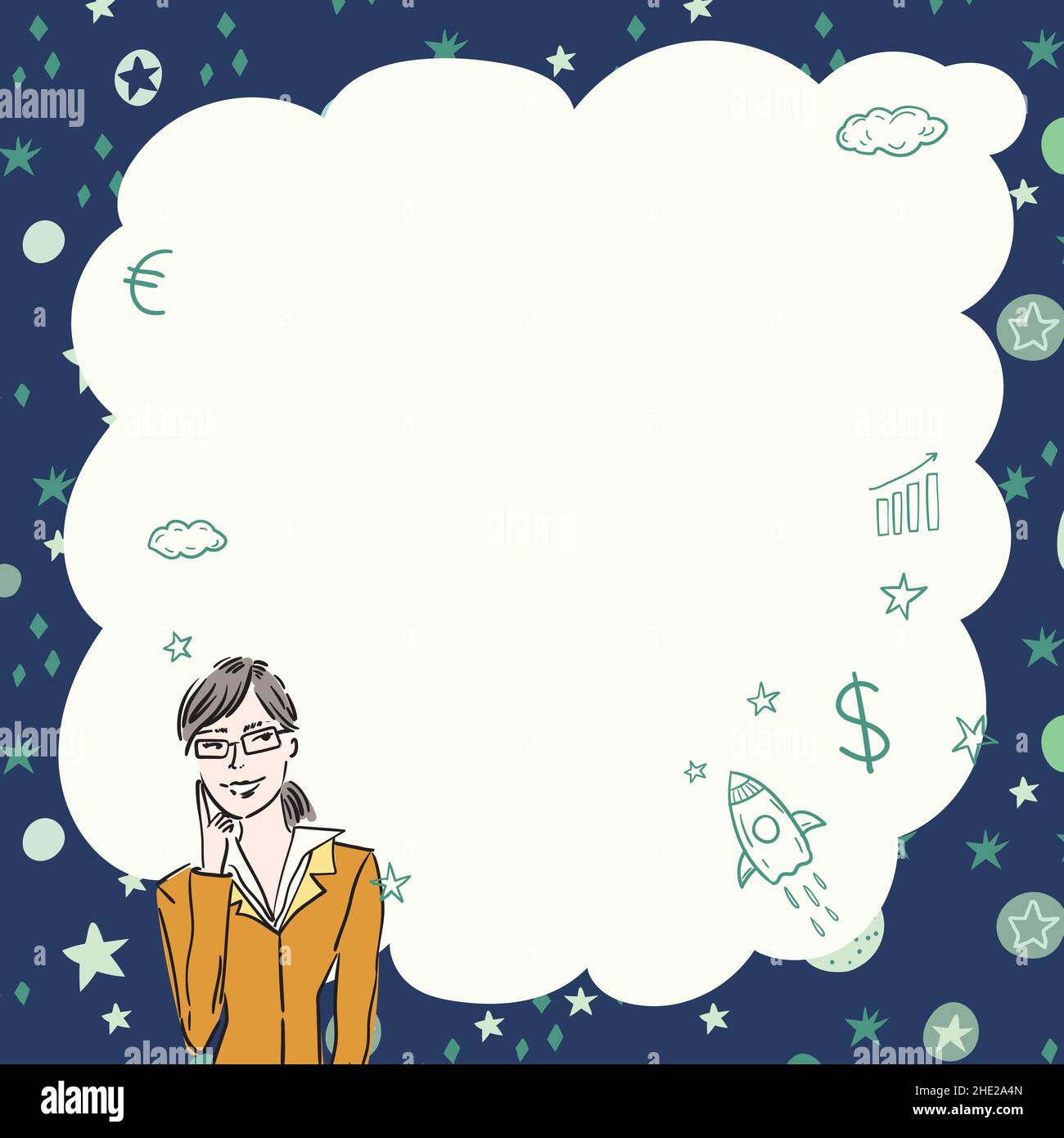 Illustration Of Lady Thinking Deeply Alone For New Amazing Tactical ...