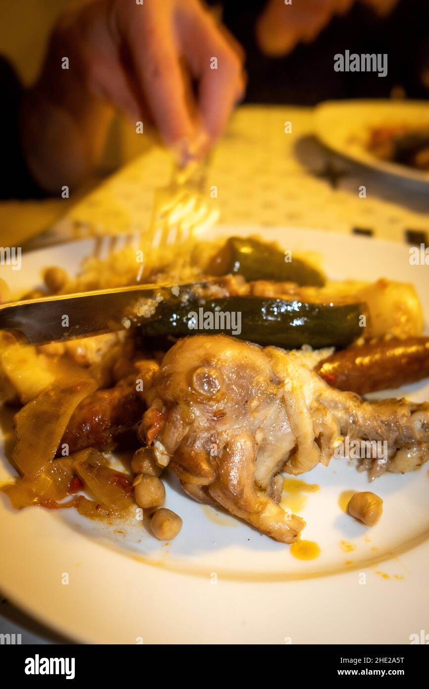 France, Brittany, Quevert, 2020-12-31. New Year's Eve party, or Saint ...