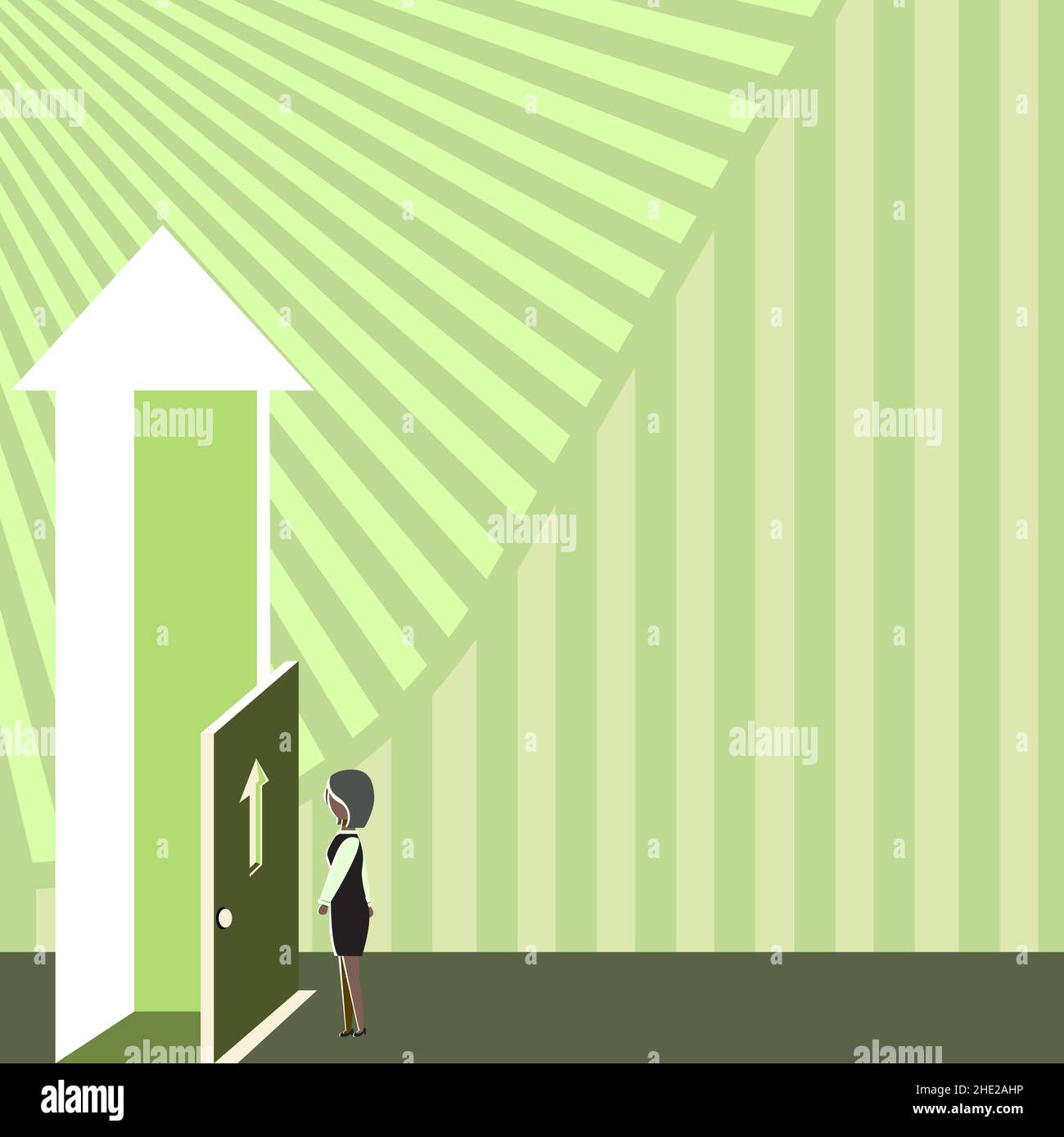 Walking up to front door Stock Vector Images - Alamy