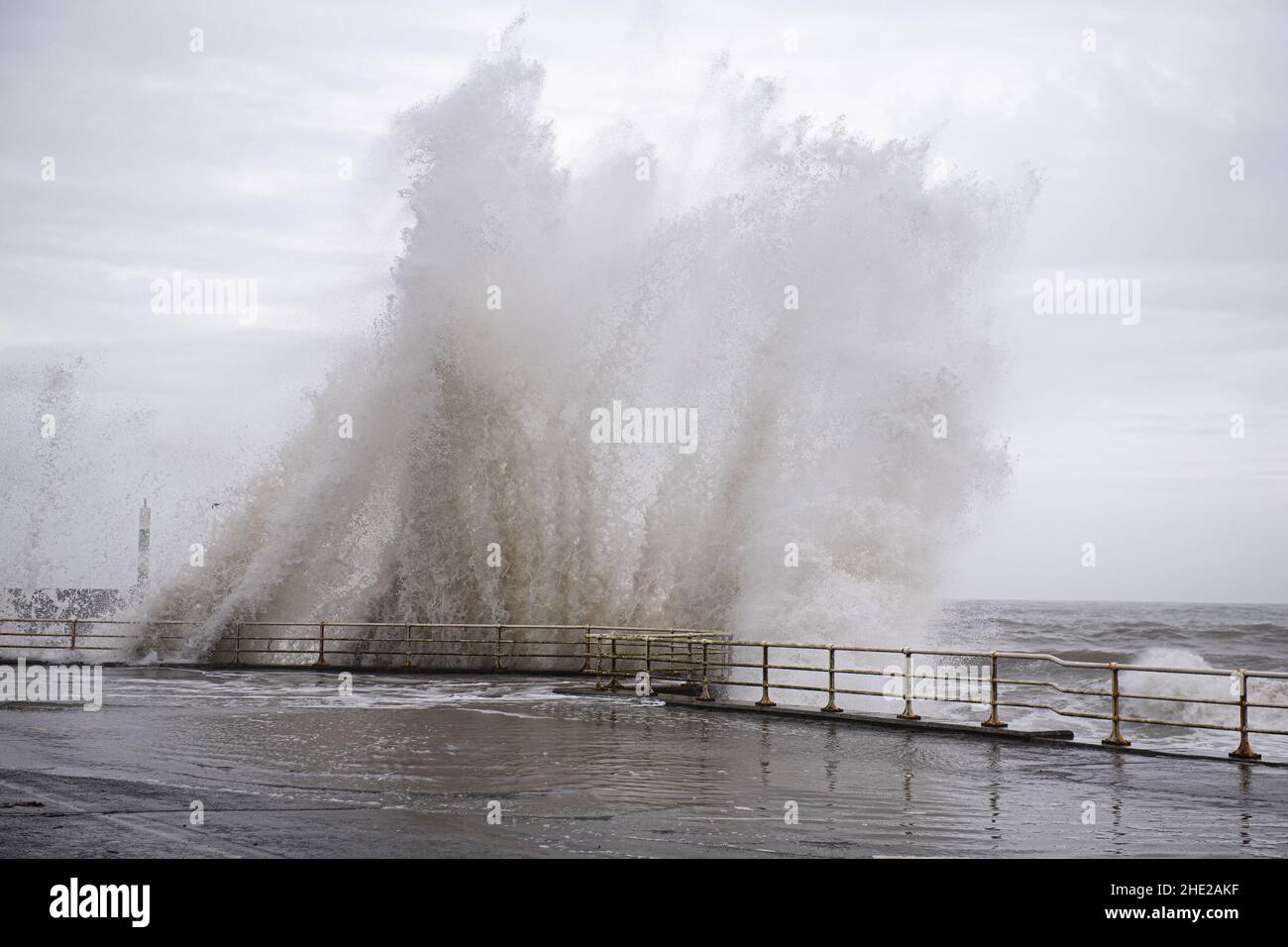 Storms bringing very wet and windy weather to the seafront in ...