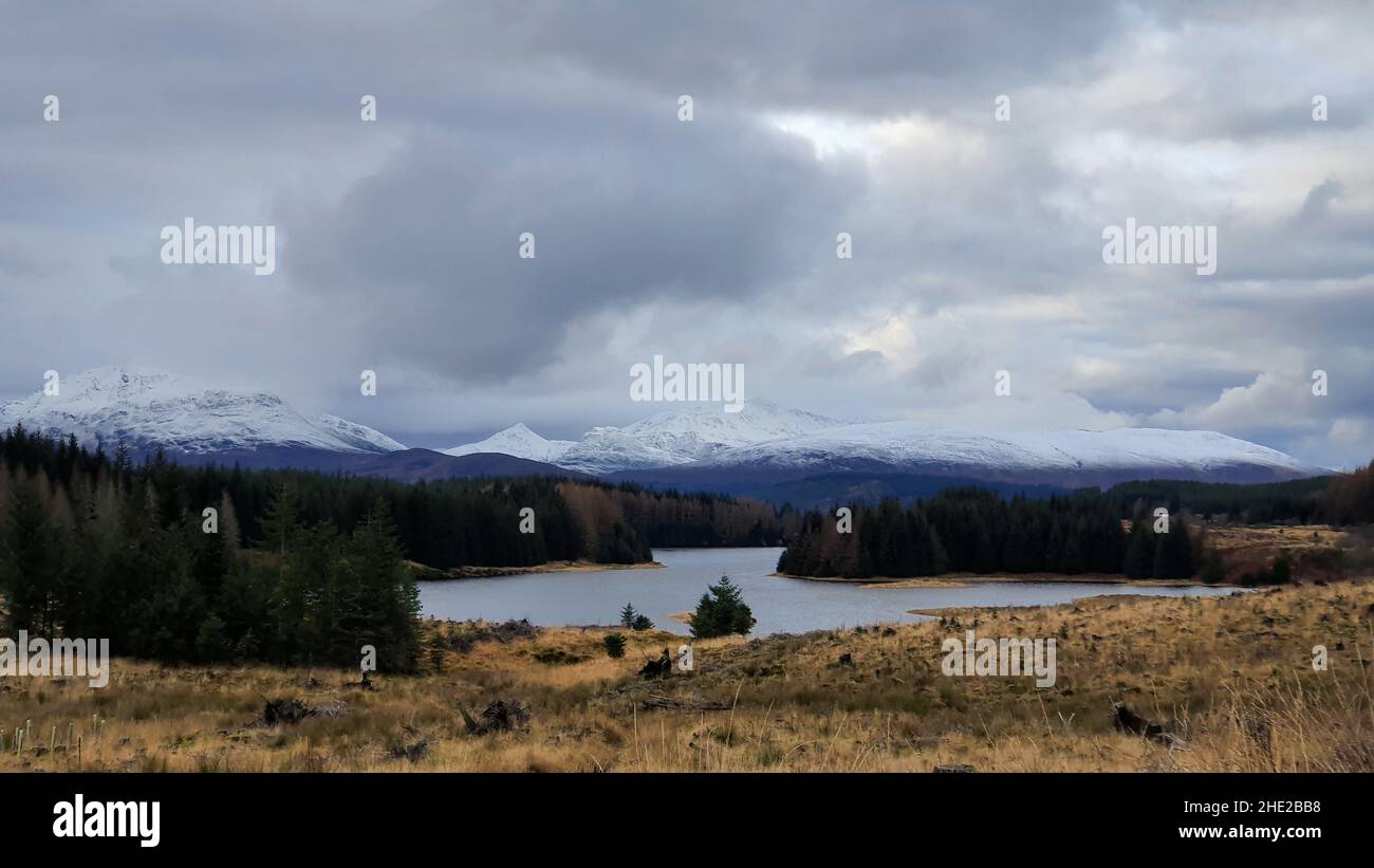Winter scene in Scottish Highlands Stock Photo - Alamy