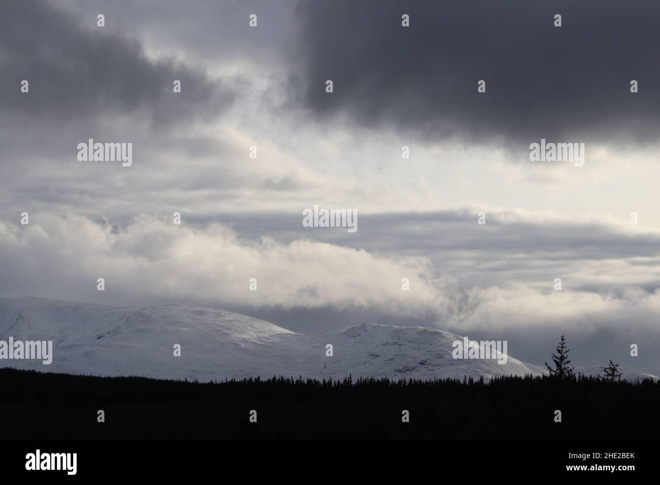Winter scene in Scottish Highlands Stock Photo - Alamy