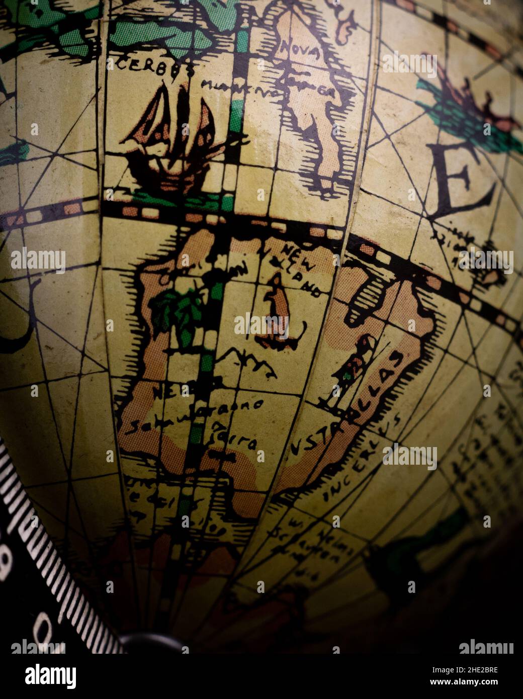 World closeup globe hi-res stock photography and images - Alamy