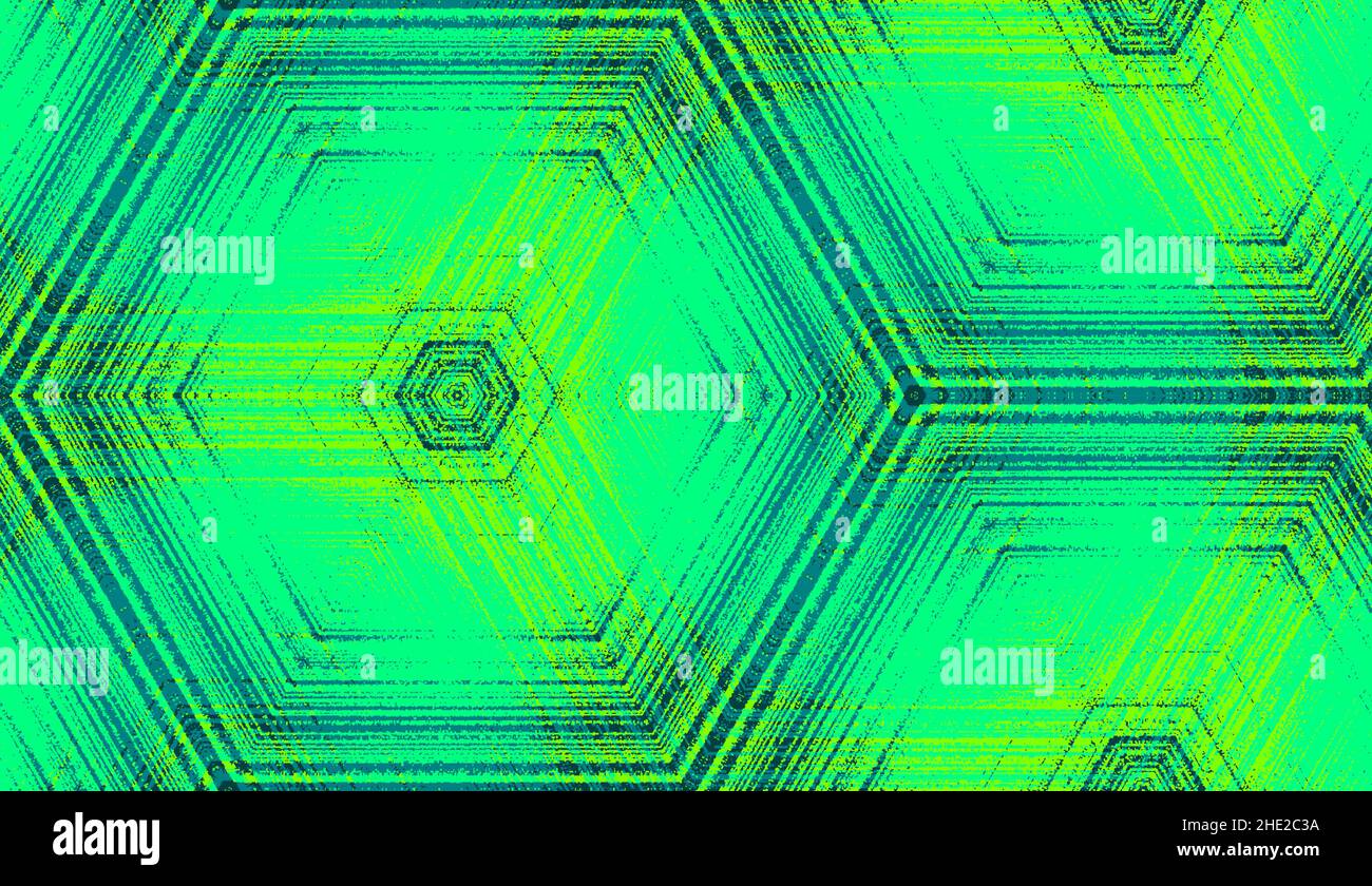 Seamless abstract geometric textured pattern in green colors. Symmetric ...