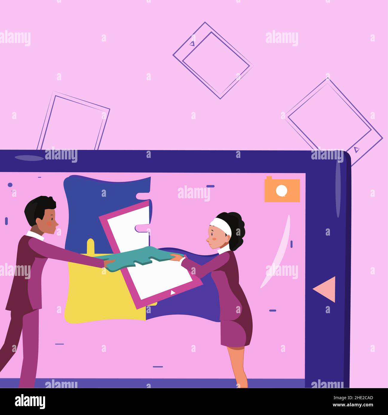 Colleagues Building New Project Plans Presenting Latest Ideas Defining ...