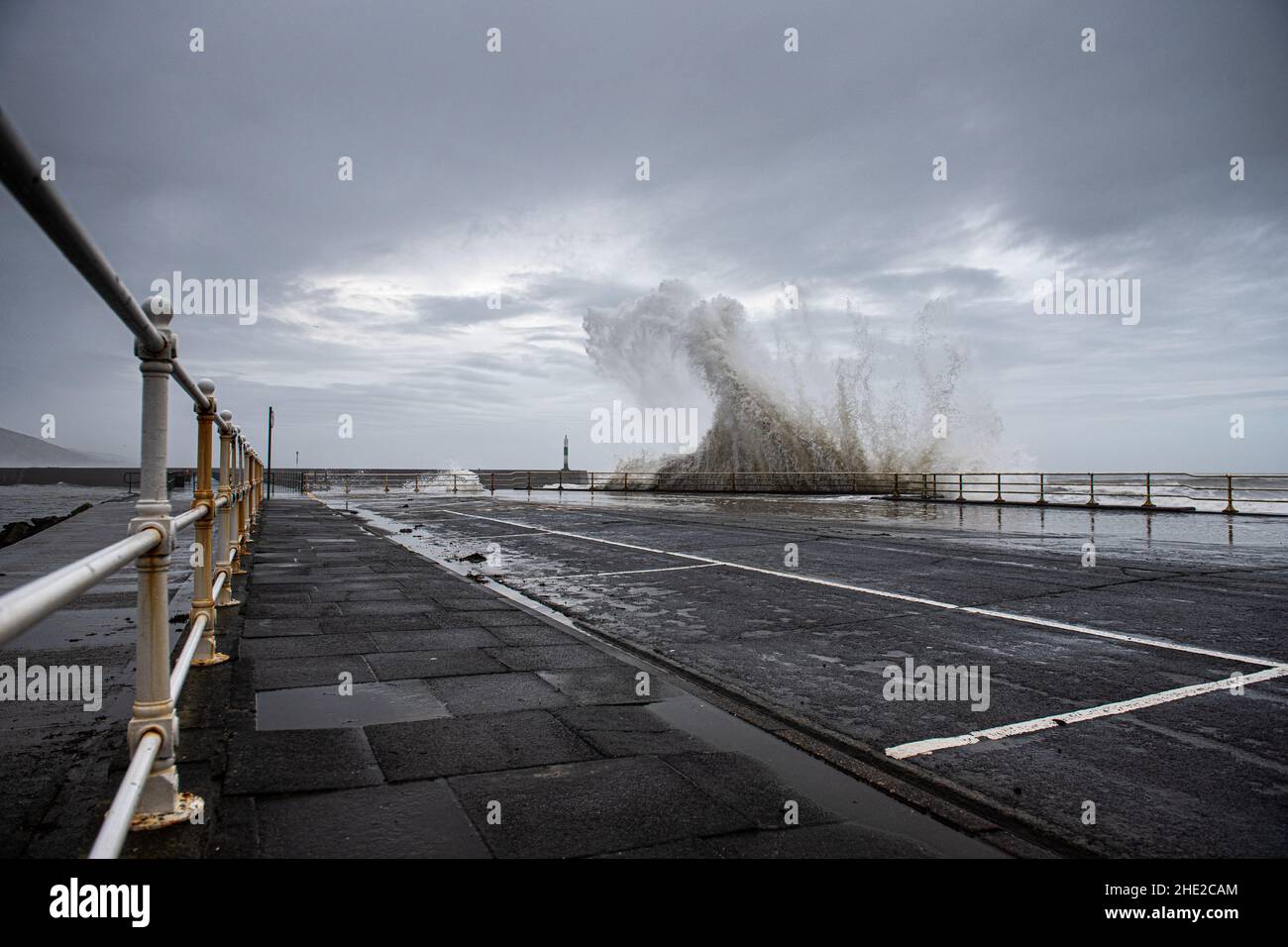 Storms bringing very wet and windy weather to the seafront in ...