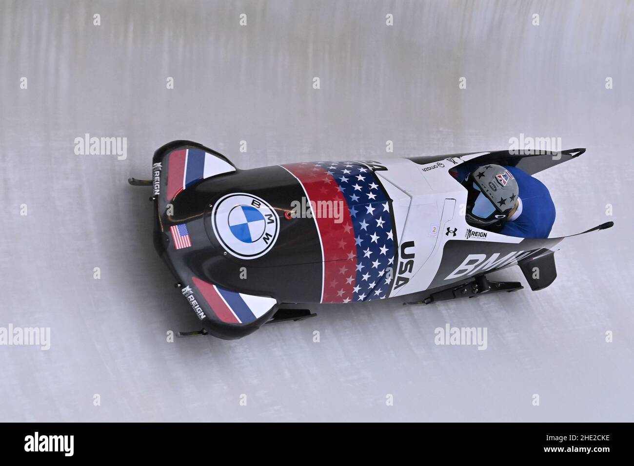 WINTERBERG, GERMANY - JANUARY 8: Hunter Church and Charles Volker of ...