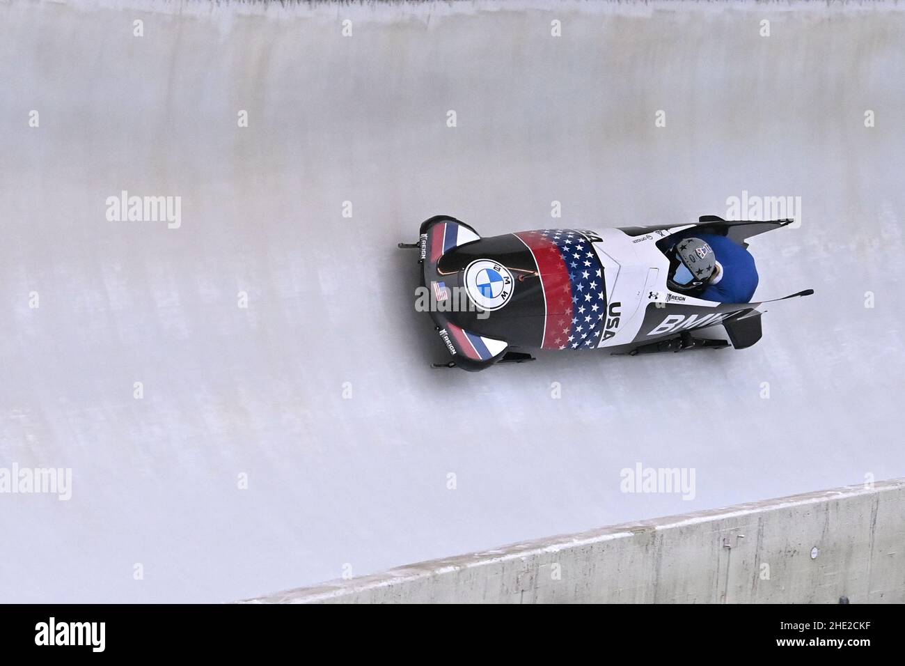 WINTERBERG, GERMANY - JANUARY 8: Hunter Church and Charles Volker of ...