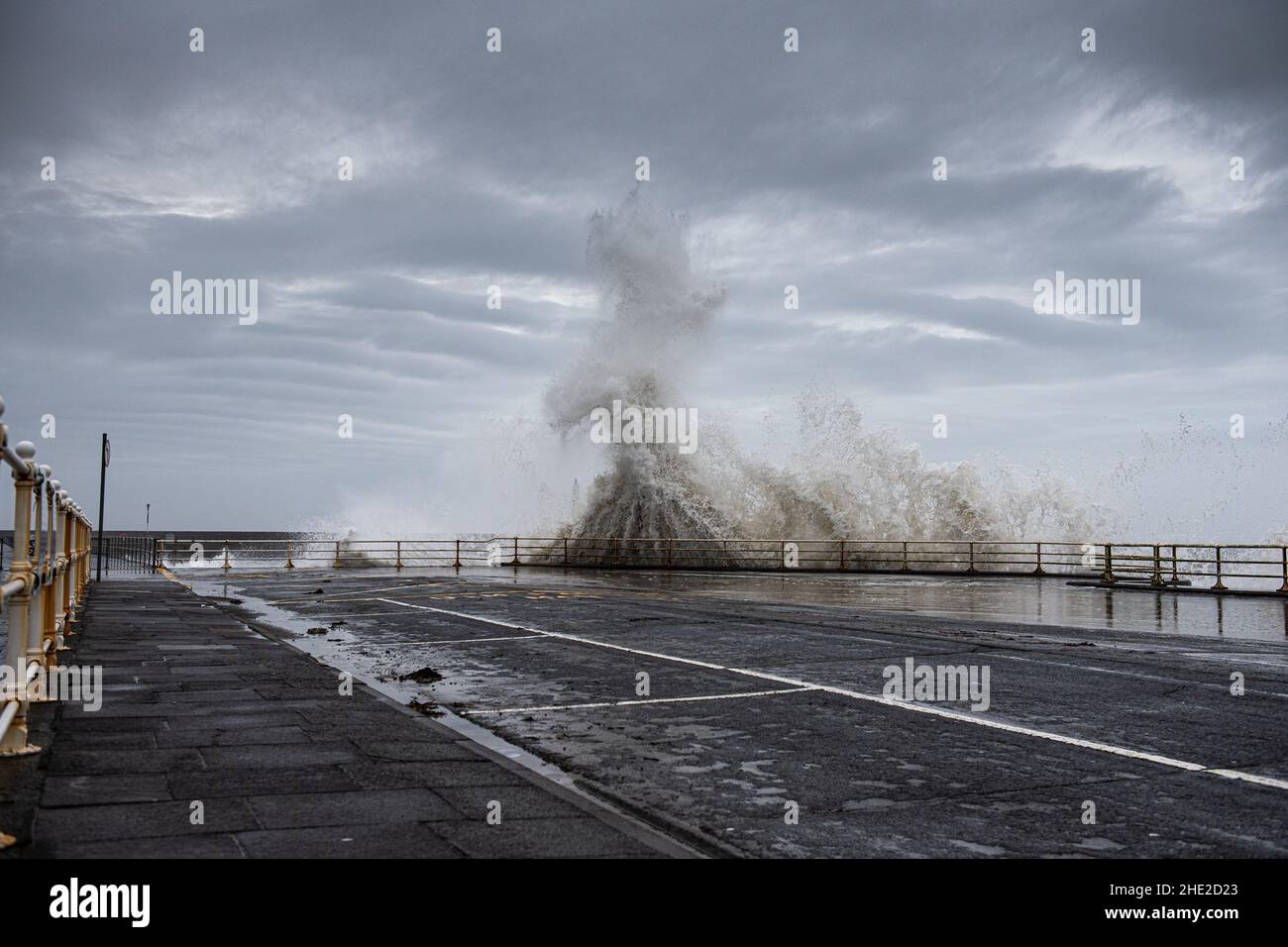 Storms bringing very wet and windy weather to the seafront in ...
