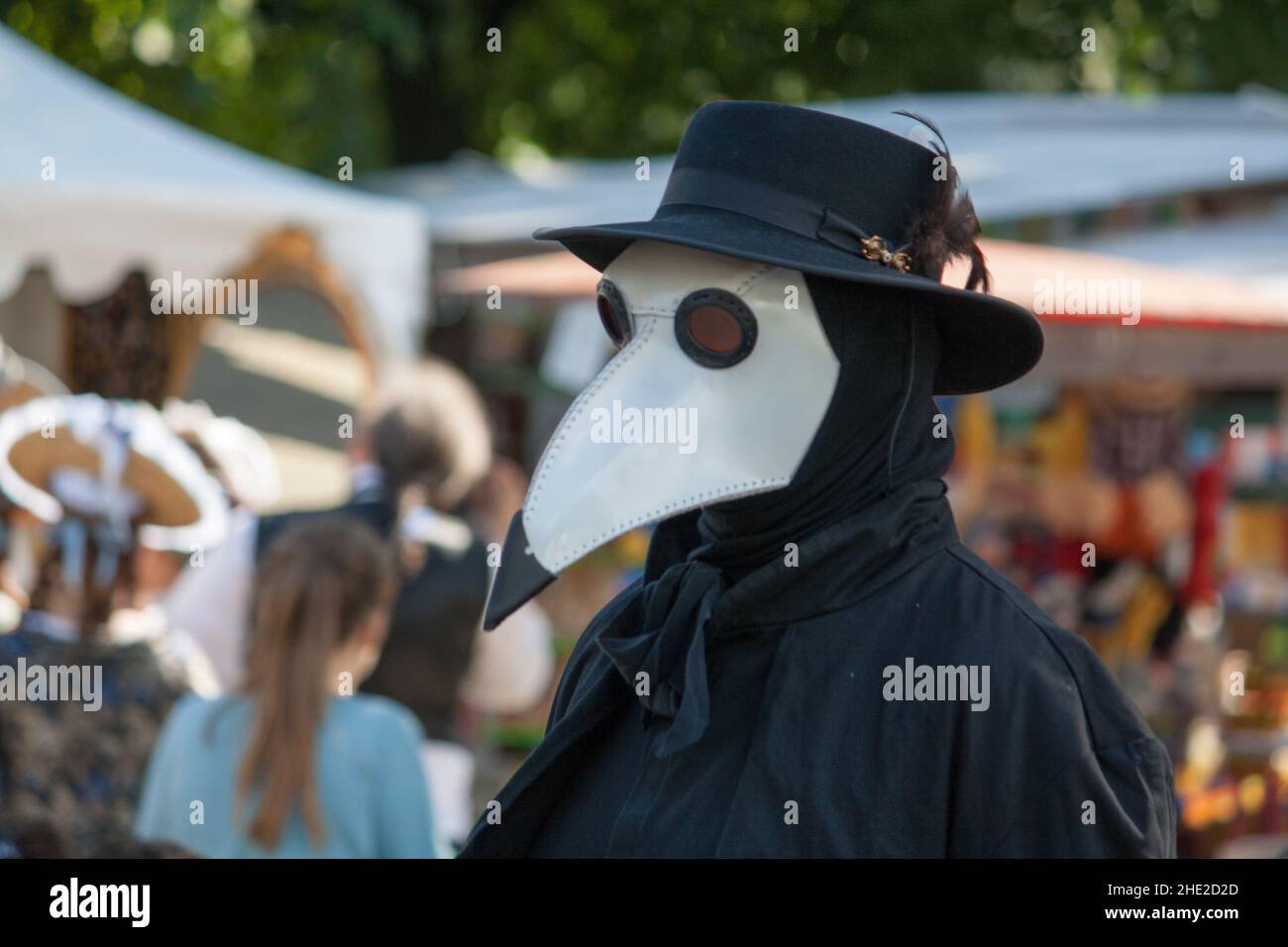 A Plague Doctor walking Stock Photo - Alamy