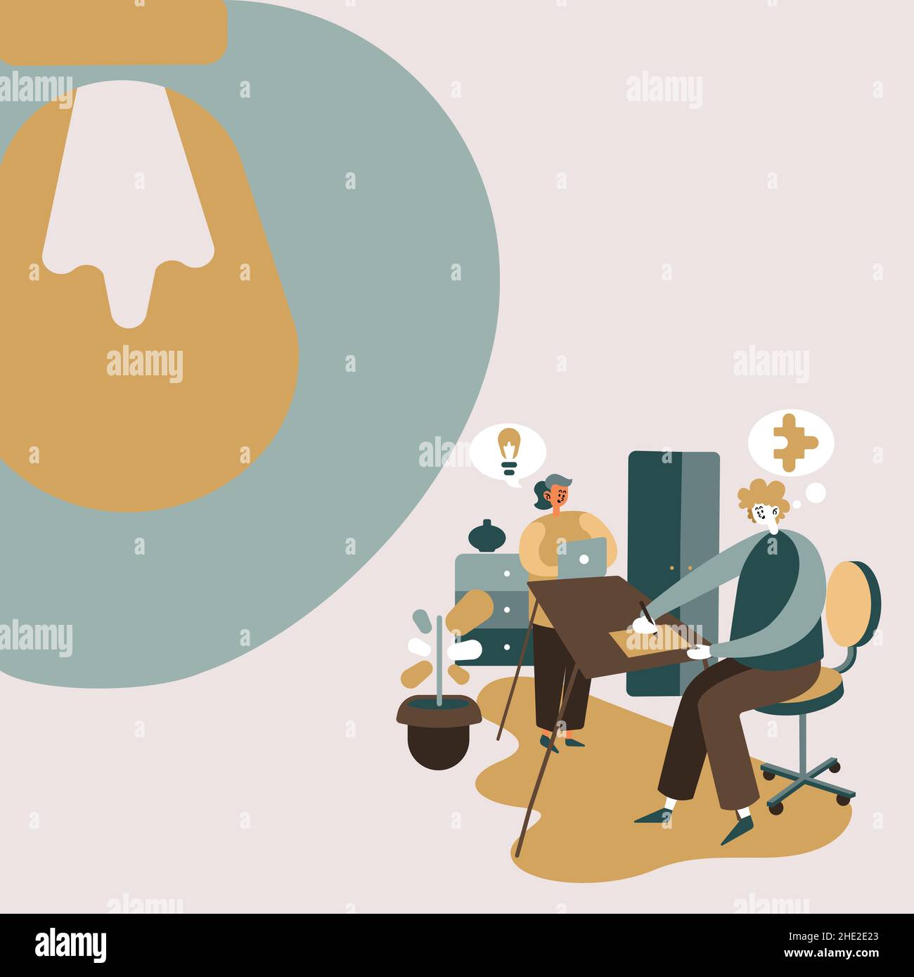 Partners Sharing New Wonderful Ideas For Skill Improvement Discussing ...