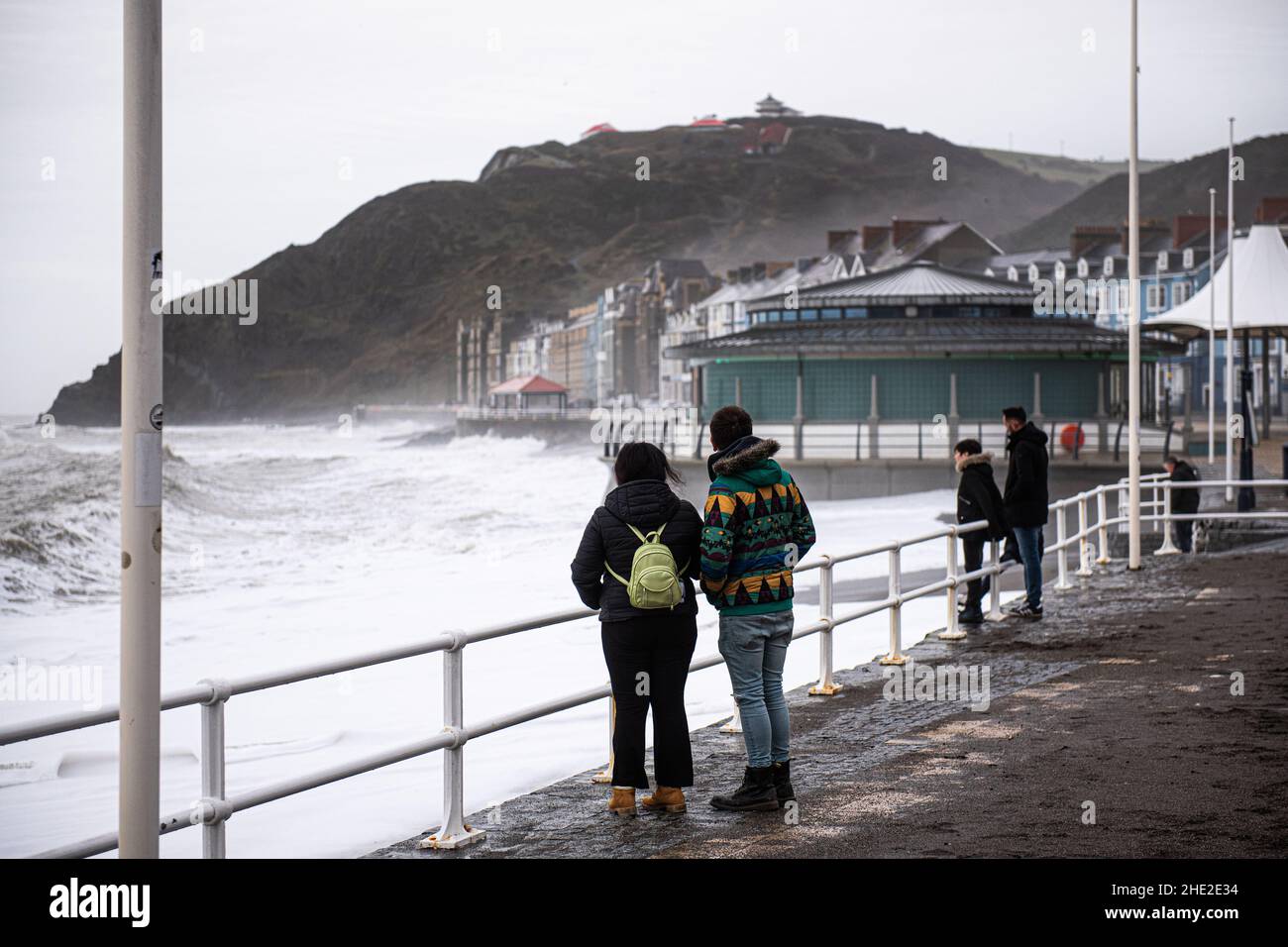 Storms bringing very wet and windy weather to the seafront in ...