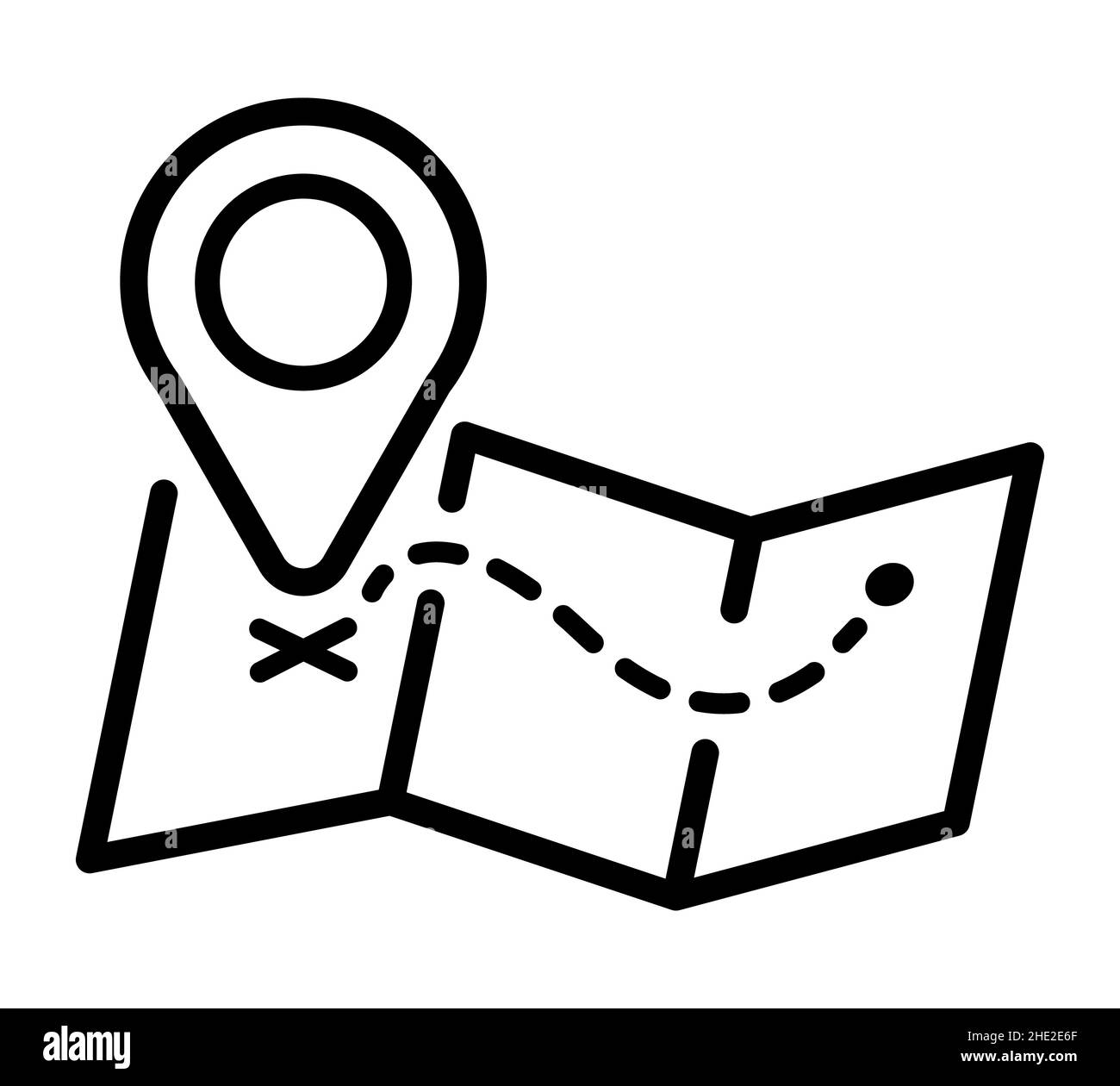 Pin on the map icon. Tourism vacation symbol. Travel stock illustration ...