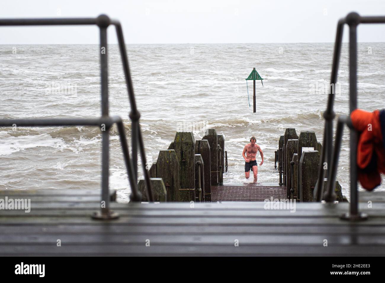 Storms bringing very wet and windy weather to the seafront in ...