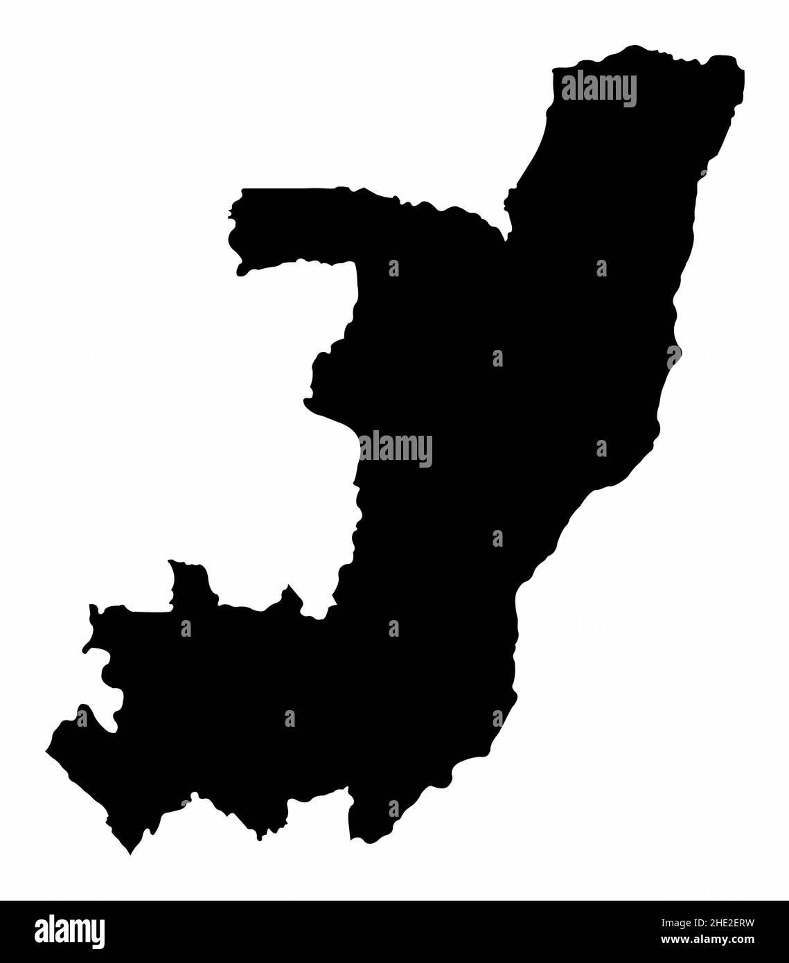 Congo silhouette map isolated on white background Stock Vector Image ...