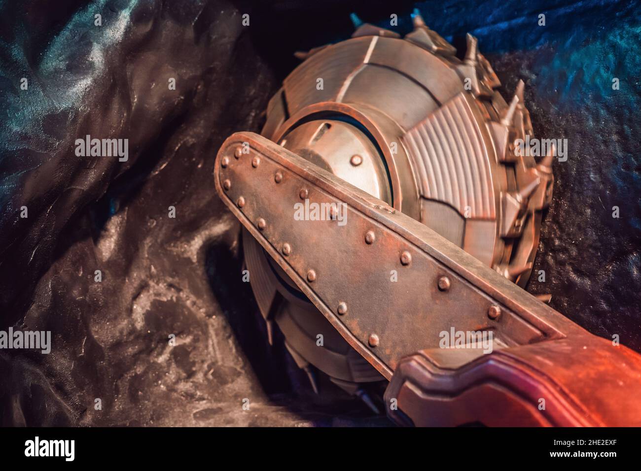 Coal mine. Coal mining in the mine. oal exploration and machine Stock ...