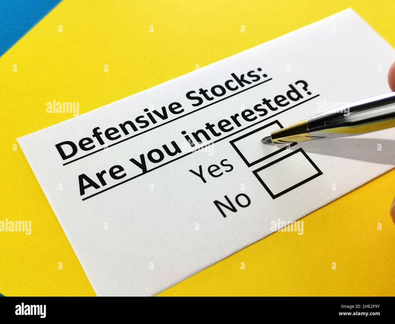 Defensive stocks hi-res stock photography and images - Alamy