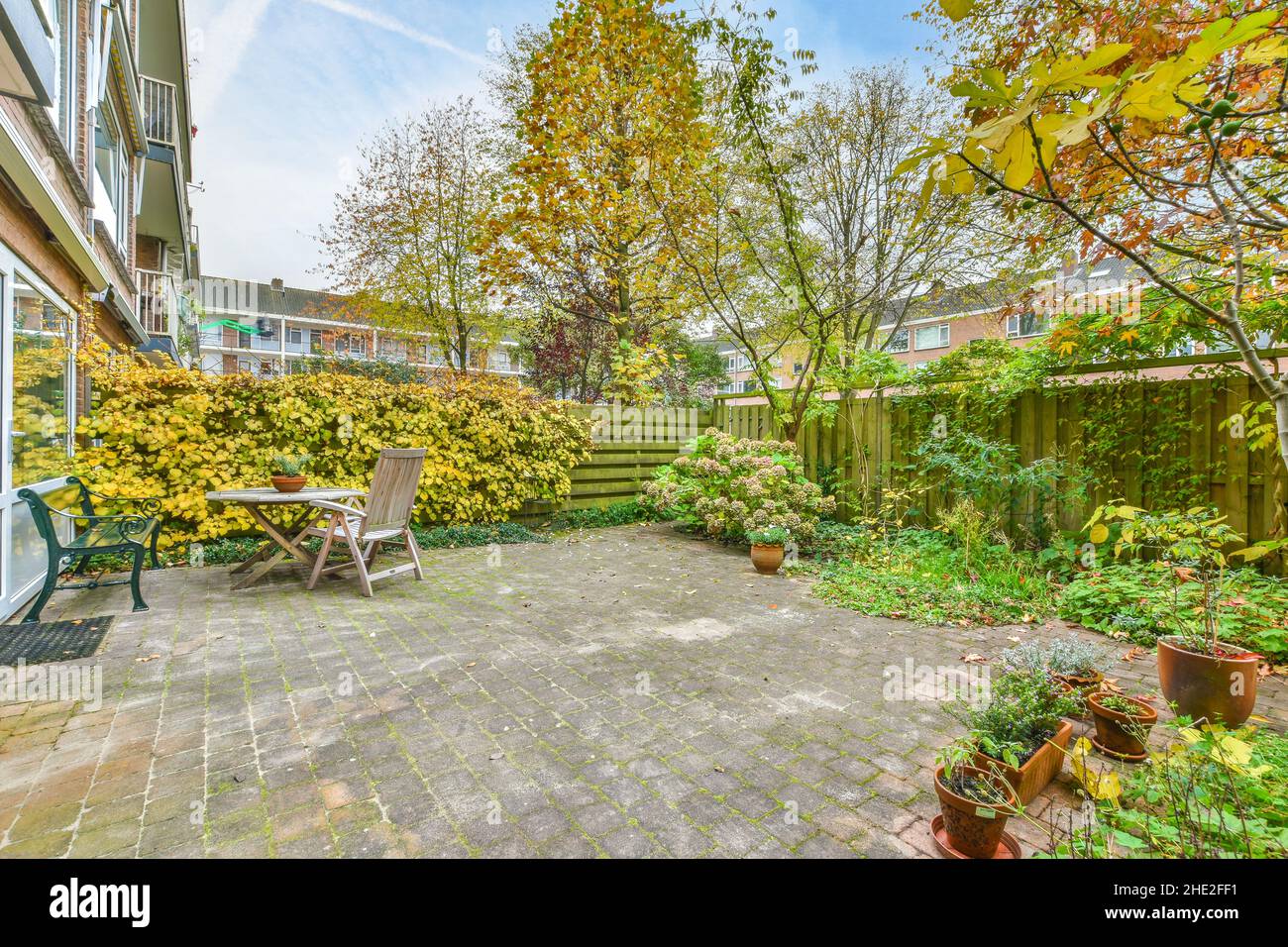 View of the beautiful veranda of the house Stock Photo - Alamy