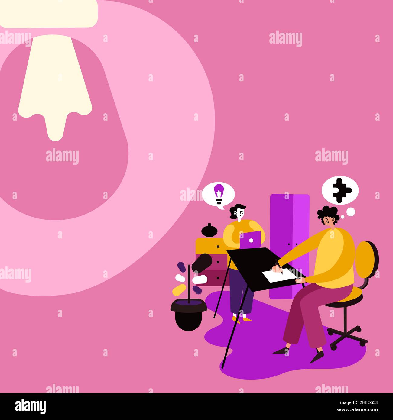 Partners Sharing New Wonderful Ideas For Skill Improvement Discussing ...