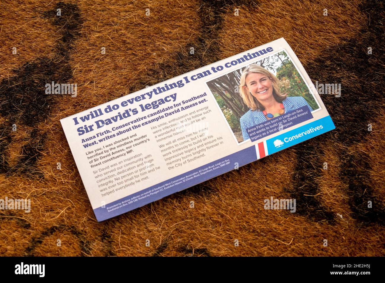 Conservative party leaflet hi-res stock photography and images - Alamy