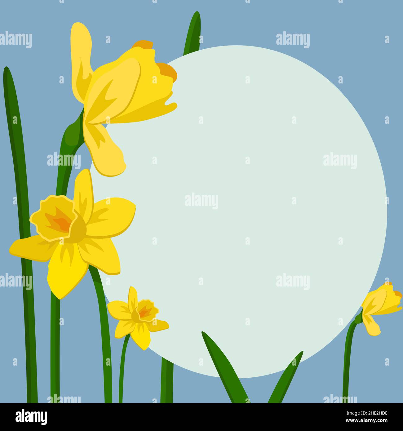 Daffodil Border Clip Art